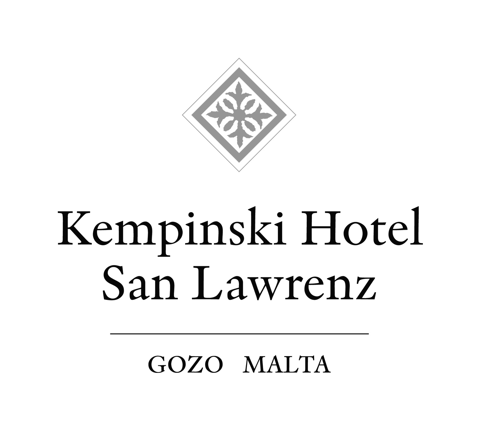 Kempinski Hotel Logo Logo Dell'hotel Disposto Su Una Costruzione